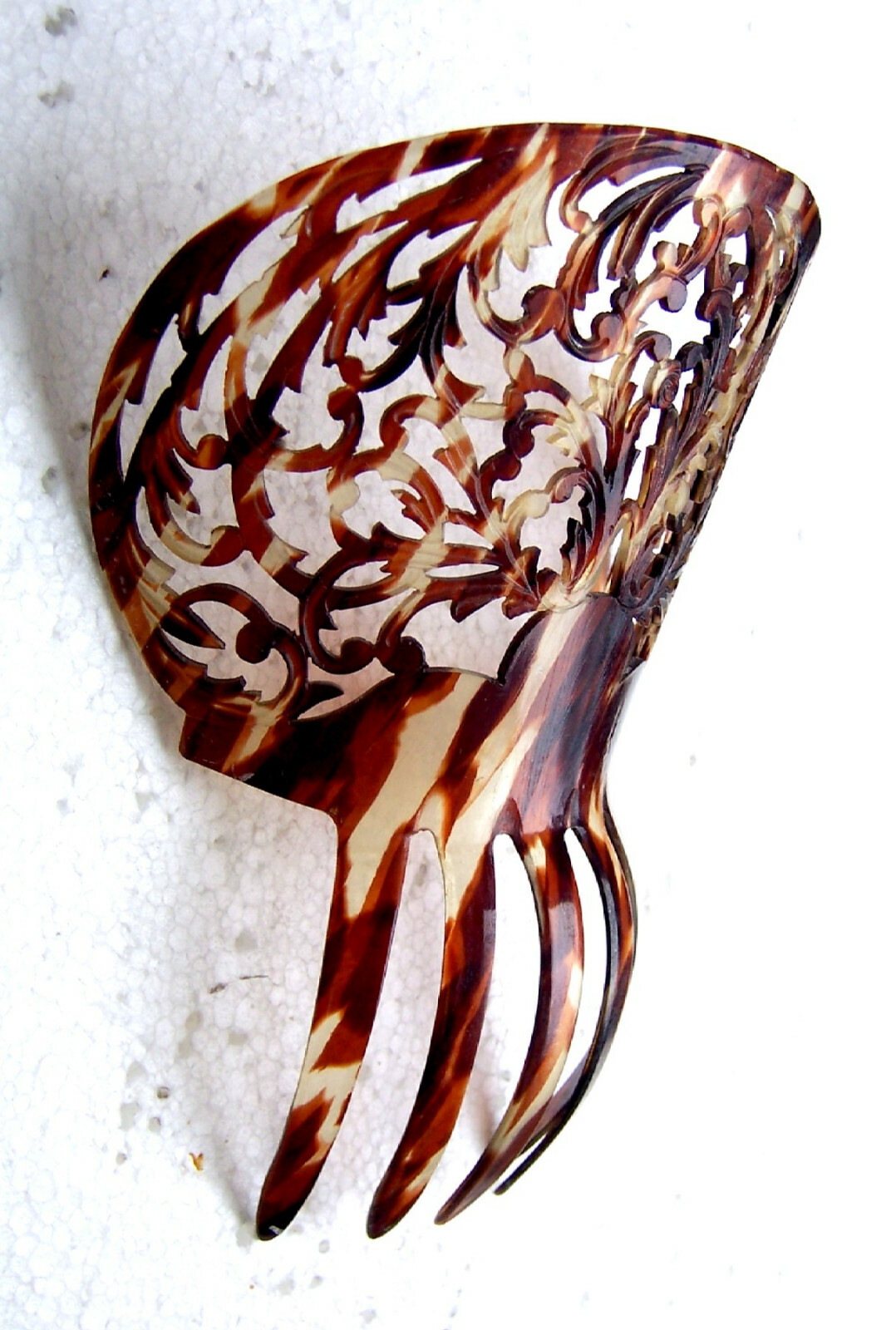 Spanish mantilla style hair comb faux tortoiseshell head piece ...