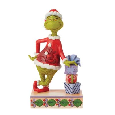 Jim Shore The Grinch Leaning On Presents Figurine 6015218 | eBay