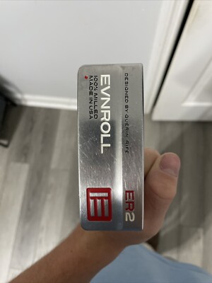 Evnroll ER2 MidBlade Right-Hand Putter - Silver /Red Paint Fill ...