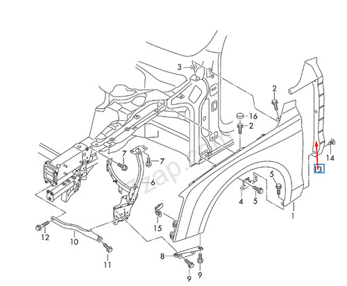 NEW AUDI A8 D4 RIGHT INNER FENDER SHIELD PLATE 4H0821112C 2014OEM | eBay