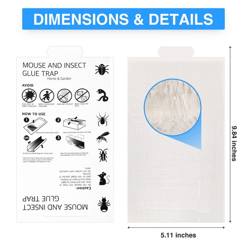 36/72pcs Mouse And Insect Glue Boards Indoor New | eBay