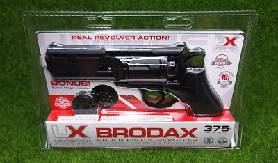 Umarex UX Brodax .177 CO2 10-Shot BB Air Pistol Revolver, 375 FPS ...