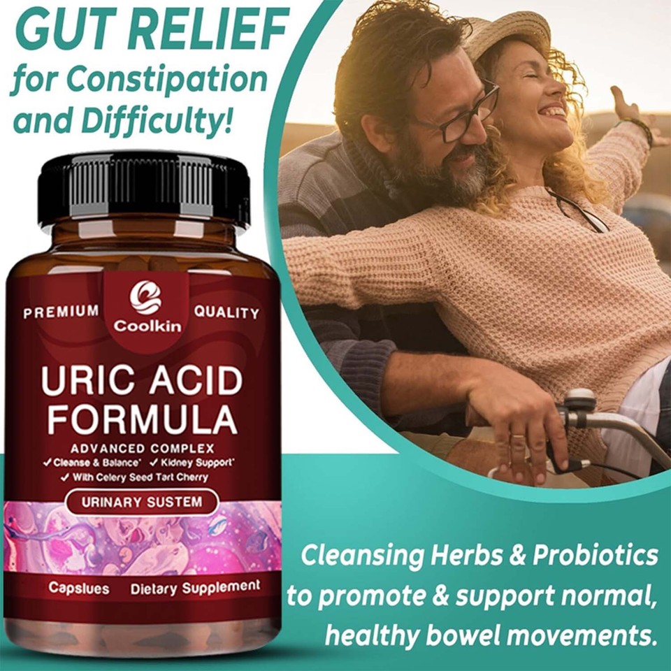Uric Acid Formula - Cranberry - Cleanse & Detox, Gout Relief, Urinary ...