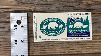 National Parks and Conservation Association Sticker Bear Cub Logo Decal ...