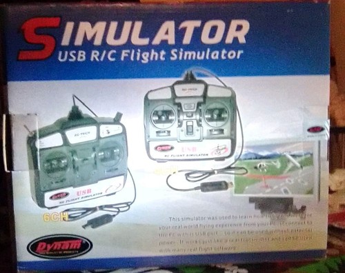 Dynam 6ch USB RC Flight Simulator 6 Channel Mode 2 Airplane Helicopter ...