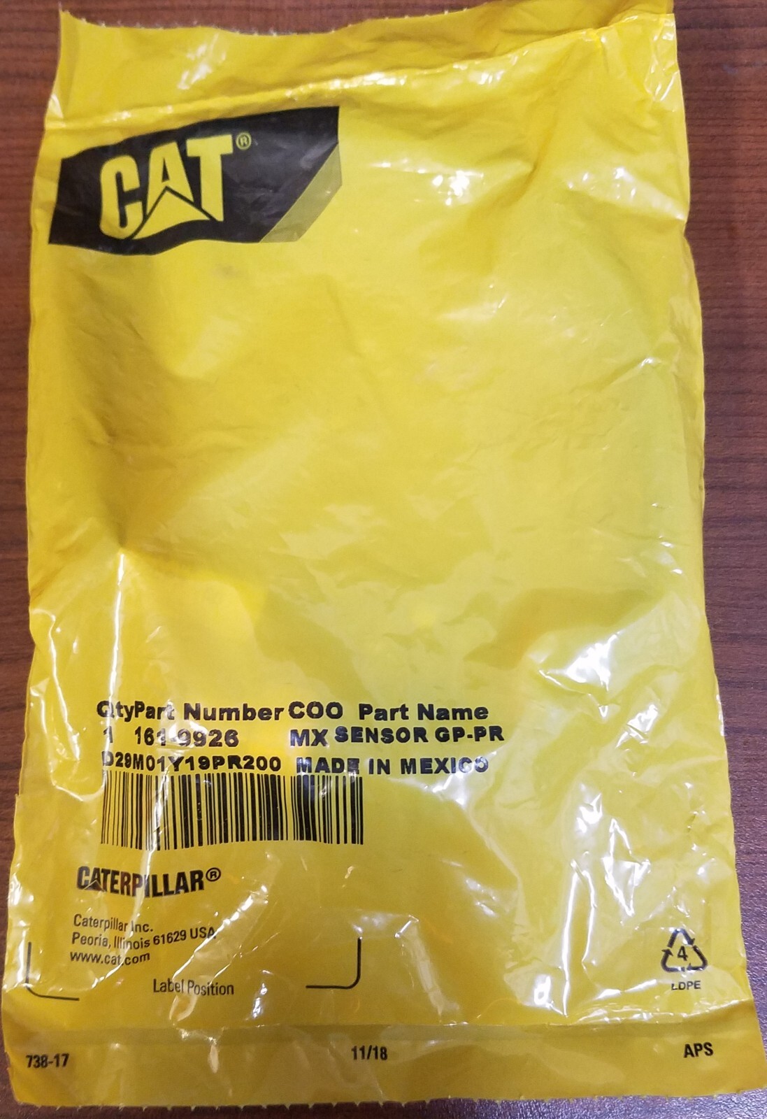 Caterpillar CAT Pressure Sensor 161-9926 1619926 for sale online | eBay