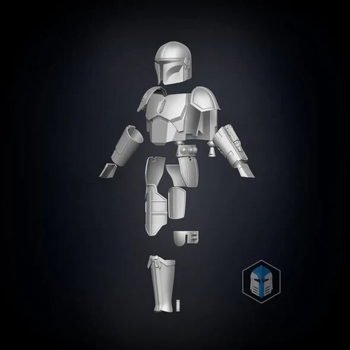 Mandalorian Beskar Armor Star Wars 1/6 Scale Resin 3d printed Armor Kit ...