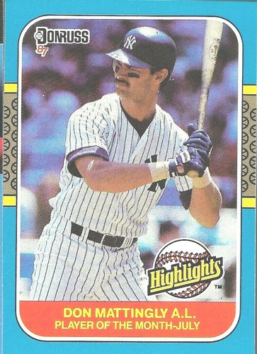 1987 Donruss Highlights Don Mattingly 23 New York Yankees Baseball | eBay