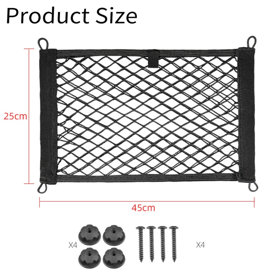2X Large Car Cargo Net Nylon Elastic Mesh Luggage Cargo Storage Pickup ...