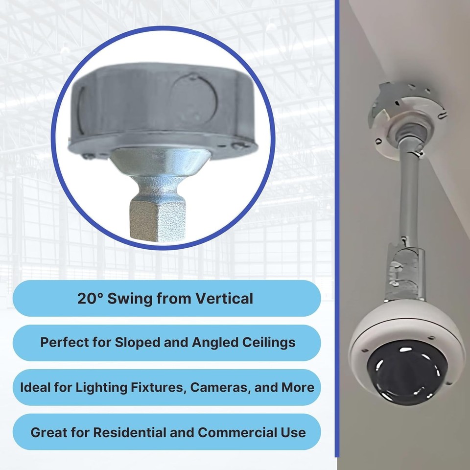 25-Pack 4" Round Swivel Fixture Hanger Cover for Round Electrical Boxes ...