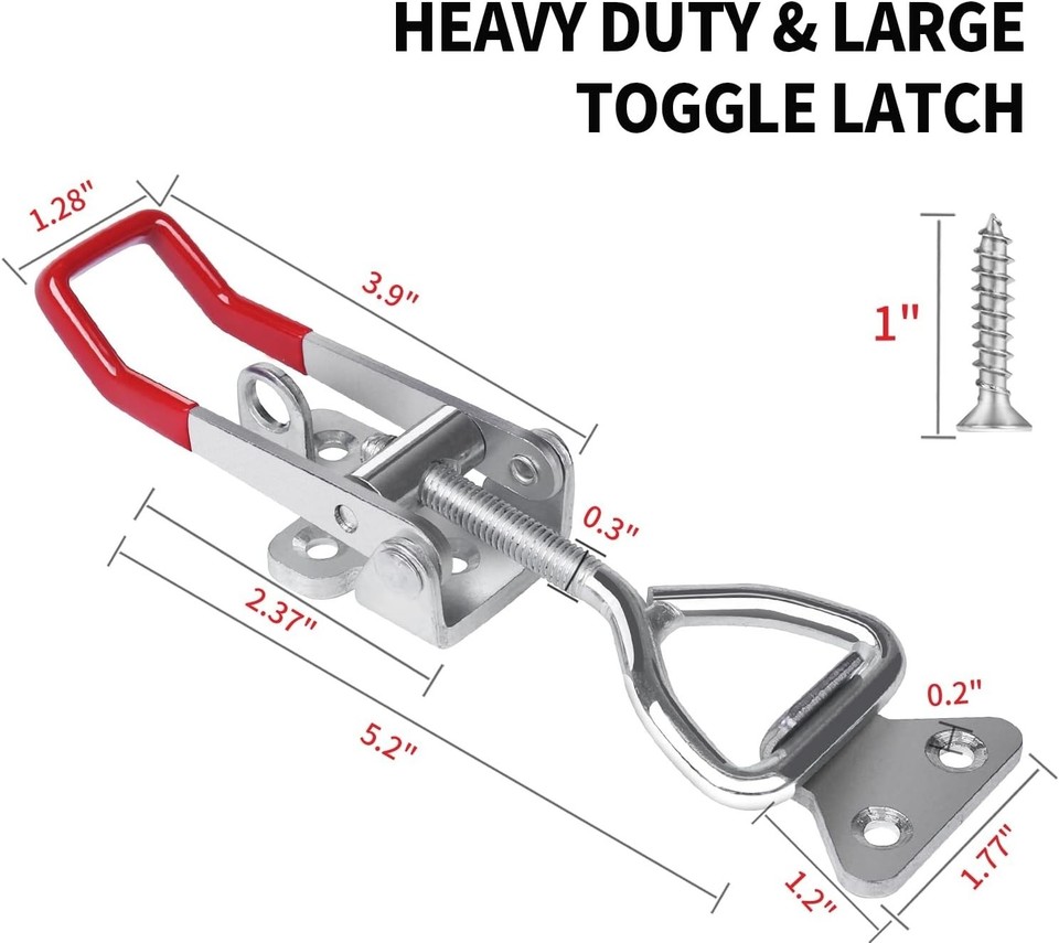 Heavy Duty Toggle Latch Clamp 4003, Large Adjustable Toggle Clamp Latch ...