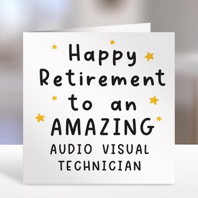 Bright Retirement Card - HAPPY RETIREMENT AMAZING AUDIO VISUAL ...