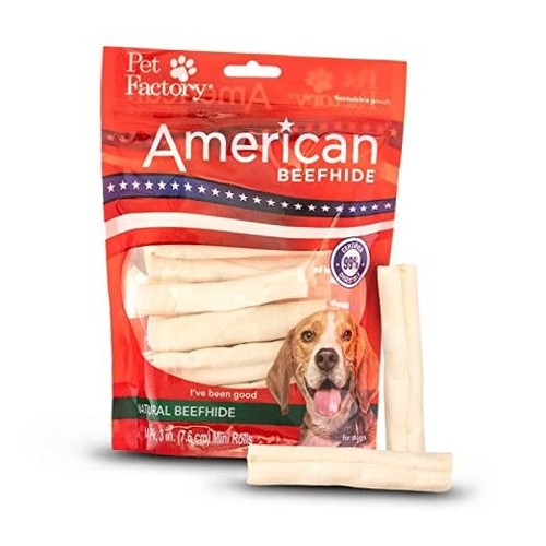 American Beefhide 3-3.5" Mini Rolls Dog Chew 14 Count (Pack of 1 ...