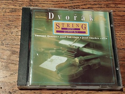 Dvorak String Sextet No3 Smetana Quartet Josef Suk Josef Chuchro CD GC ...