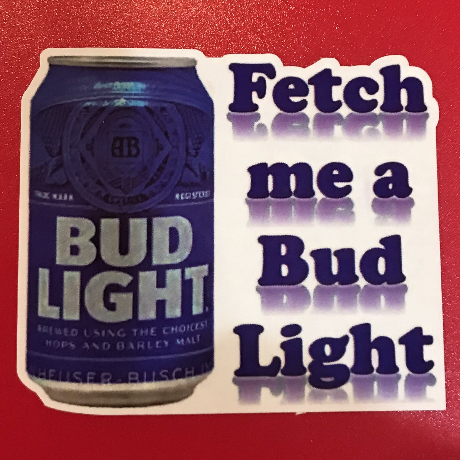 Fetch Me a Beer Sticker Vinyl Decal Classic Retro Light | eBay