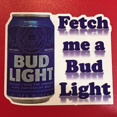 Fetch Me a Beer Sticker Vinyl Decal Classic Retro Light | eBay