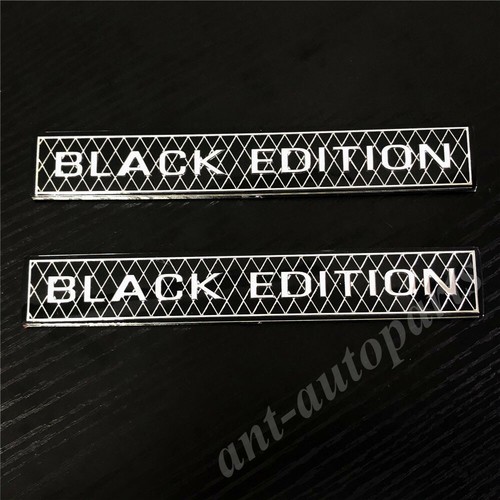 2x Black Edition Car Trunk Rear Emblem Badge Decal Stickers For Land ...