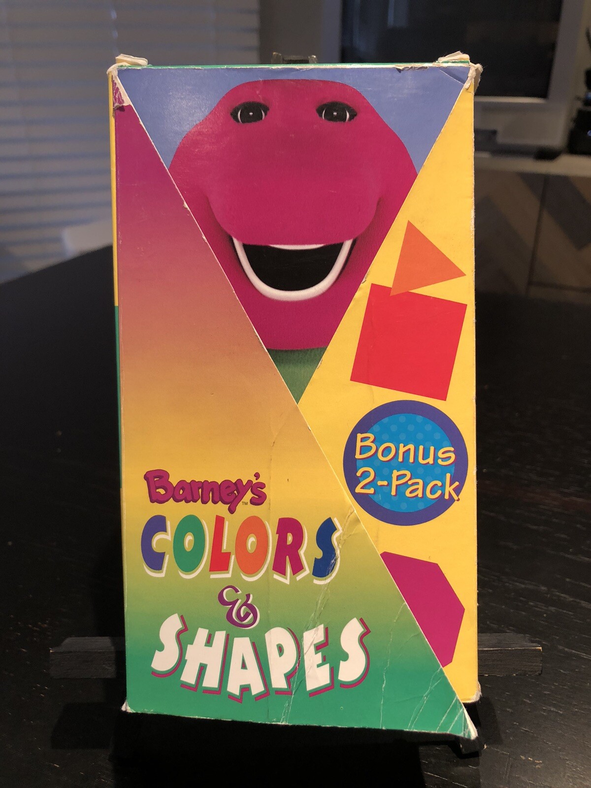 Barney Colors and Shapes (VHS 1997) 2 Tape Set Bonus WHITE TAPES VERY ...