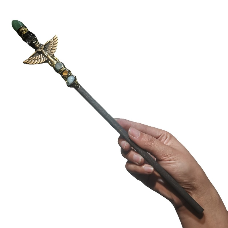 Tarot Crystal Magic Wand Stick Wicca Altar Props Divination Pagan Egypt ...