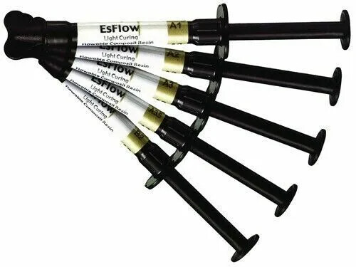 Spident EsFlow Light Curing Flowable Composite Resin 2x2g Shade A1,A2 ...