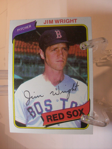 1980 Topps Baseball Card #524 - Jim Wright DP - Boston Red Sox (95556 ...