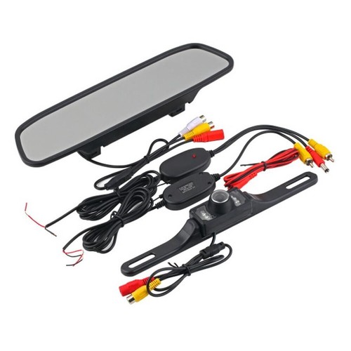 4.3"Monitor Wireless Backup Camera Rear View Mirror Camera Night Vision ...