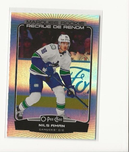 2022-23 O-Pee-Chee - Marquee Rookie Nils Aman #584 Rainbow /350 (RC ...