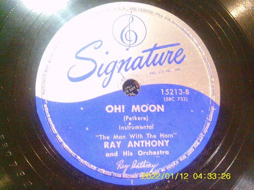 RAY ANTHONY 1948 SIGNATURE 15213 OH! MOON PLAYED VG+ | eBay