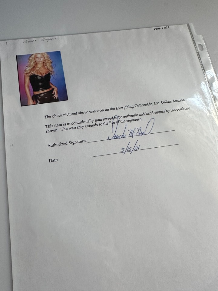 JESSICA SIMPSON Signed 8X10 Photo Autograph W/ COA | eBay