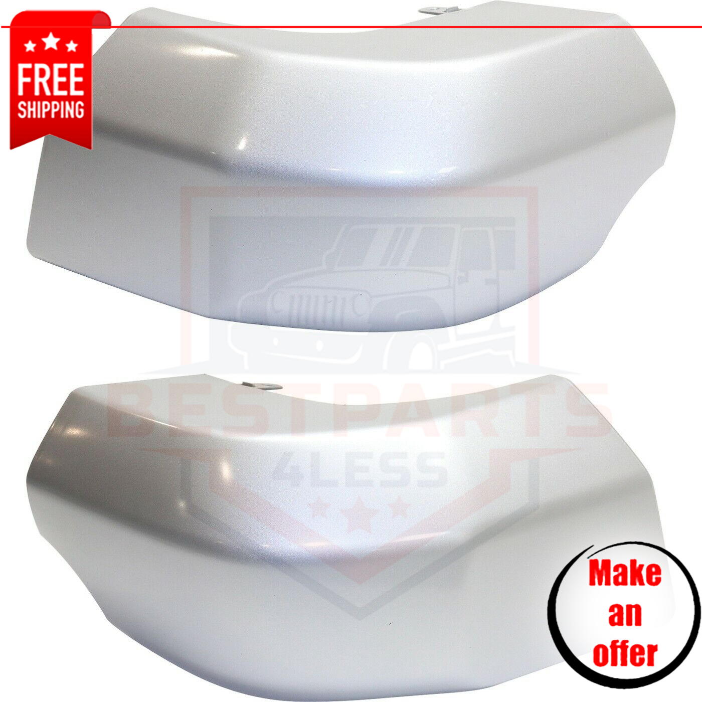 Rear Bumper End Caps for 2007-2014 Toyota FJ Cruiser - Set of 2 | eBay