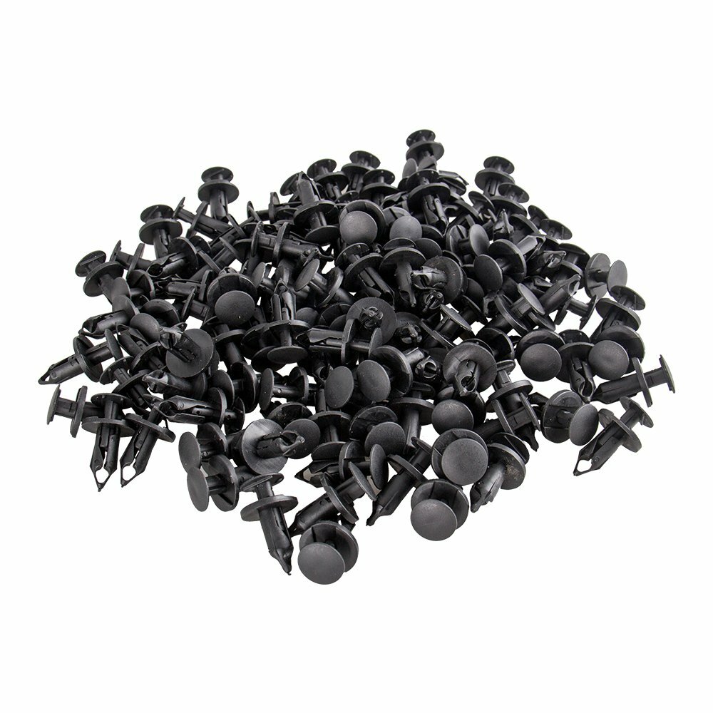 120Pcs 8mm Hole Plastic Rivet Fastener Push Clips Retainer For Car ...