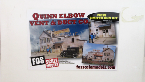 HO SCALE FOS SCALE MODELS 044 QUINN ELBOW VENT & DUCT CO. | eBay