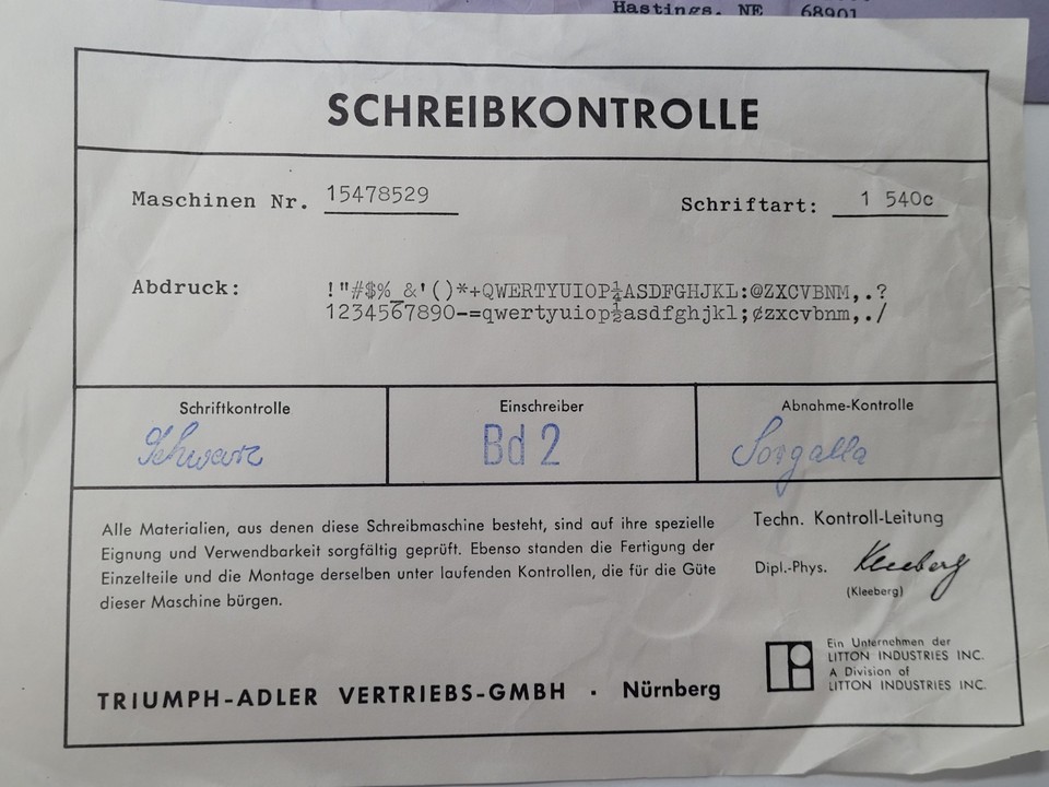 Rare 🌟Cubic Elite🌟 Adler J5 Navy blue working typewriter Case Manual ...