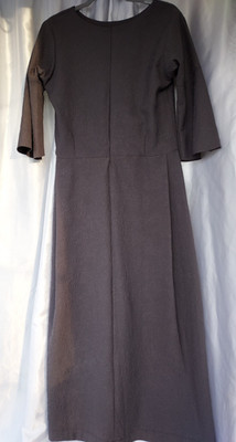 Handmade Amish/Mennonite women Dress M /L Gray textured B36" W34" L51 ...