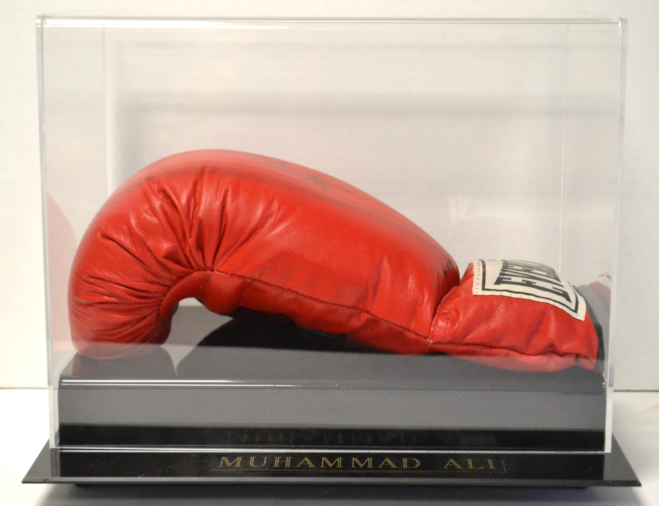 Muhammad Ali AKA Cassius Clay Dual Autographed Boxing Glove w/LOA & COA ...