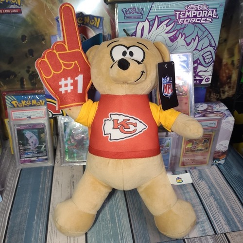 Kansas City Chiefs 15" Plush Bear NFL Good Stuff #1 Fan Foam Fing ...