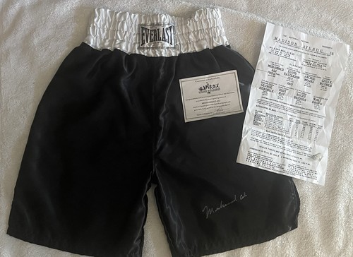 Muhammad Ali Signed Vintage Everlast Boxing Trunks . Stacks Of Plaques ...