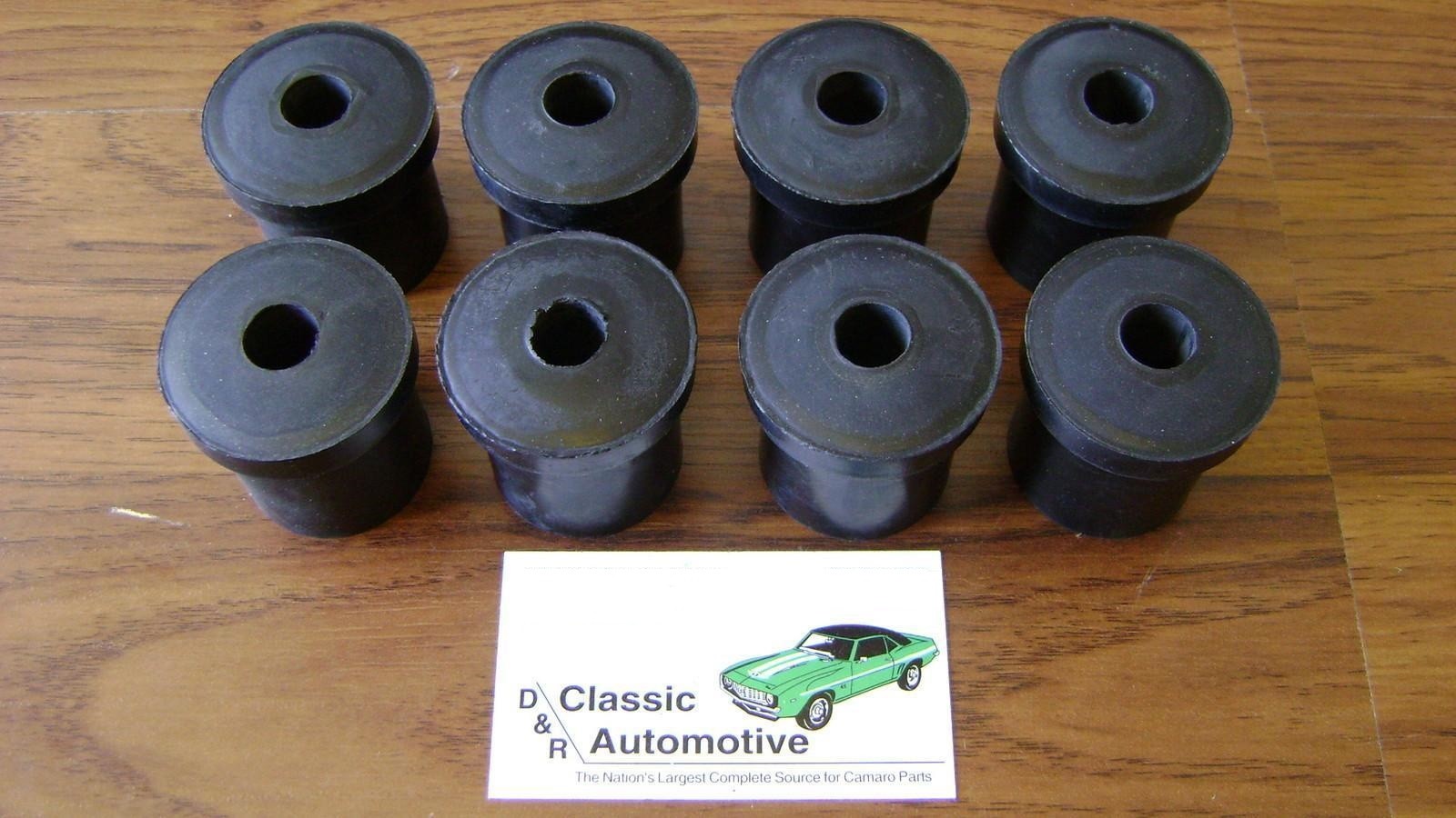 Bushings Set Leaf Spring Rear Shackle 8pc Camaro Firebird 67-70 Nova 62 ...