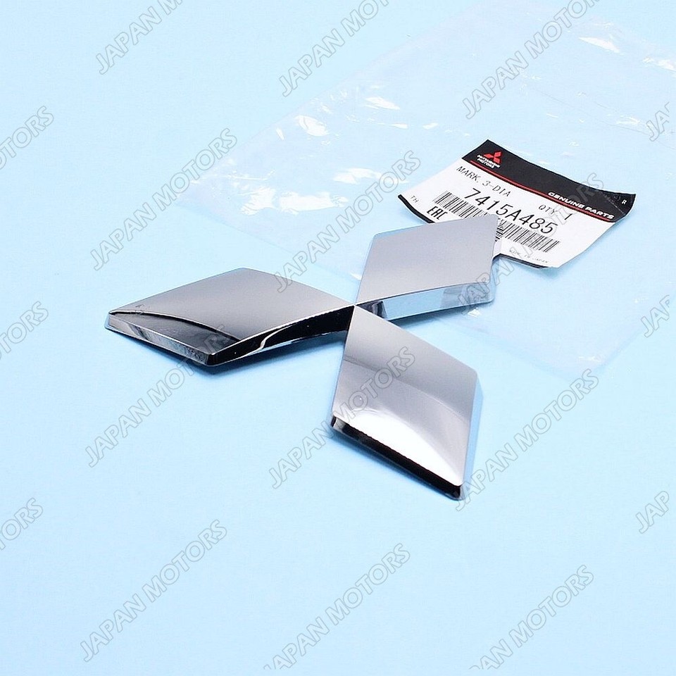 Genuine OEM Mitsubishi Three Diamonds Mark Front Grille Emblem Badge ...