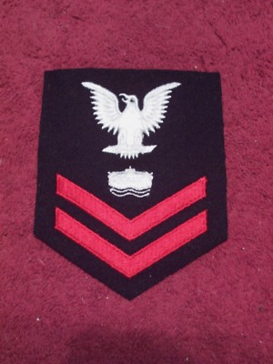 ORIG WW II US NAVY BLUE WOOL 2nd. CLASS MINEMAN RATE PATCH UNISSUED | eBay