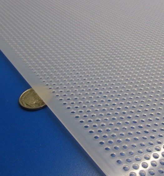 Polypropylene Perforated Sheet, 1/16" Thick x 32" x 48", 1/8 Dia Hole ...