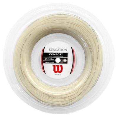 Wilson SENSATION 17 1.25mm (natural) 660ft 200m Reel Tennis Racket ...