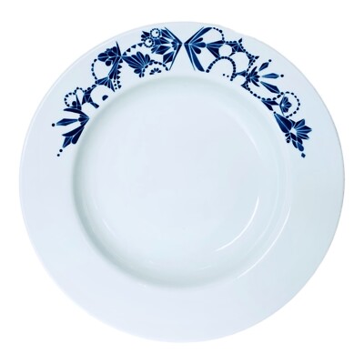 IKEA Turkey PROMENAD Blue Circles Dots Balloons Porcelain 10" Soup ...