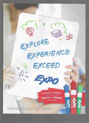 Expo Dry Erase Markers "Explore Experience Exceed" 2013 Print ...