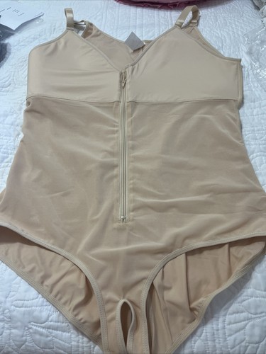 Woman Plus size Front Zipper Tummy Control Body Shapewear | eBay