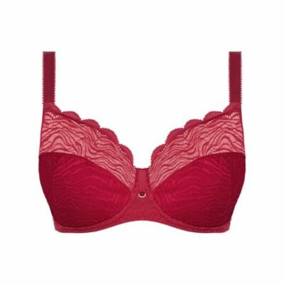 FANTASIE IMPRESSION RED UNDERWIRE AVERAGE COVERAGE BRA SIZE 32E / 10E ...