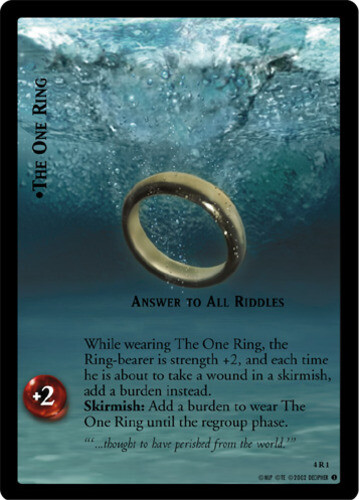 LOTR: The One Ring, Answer to All Riddles [Moderately Played] The Two ...