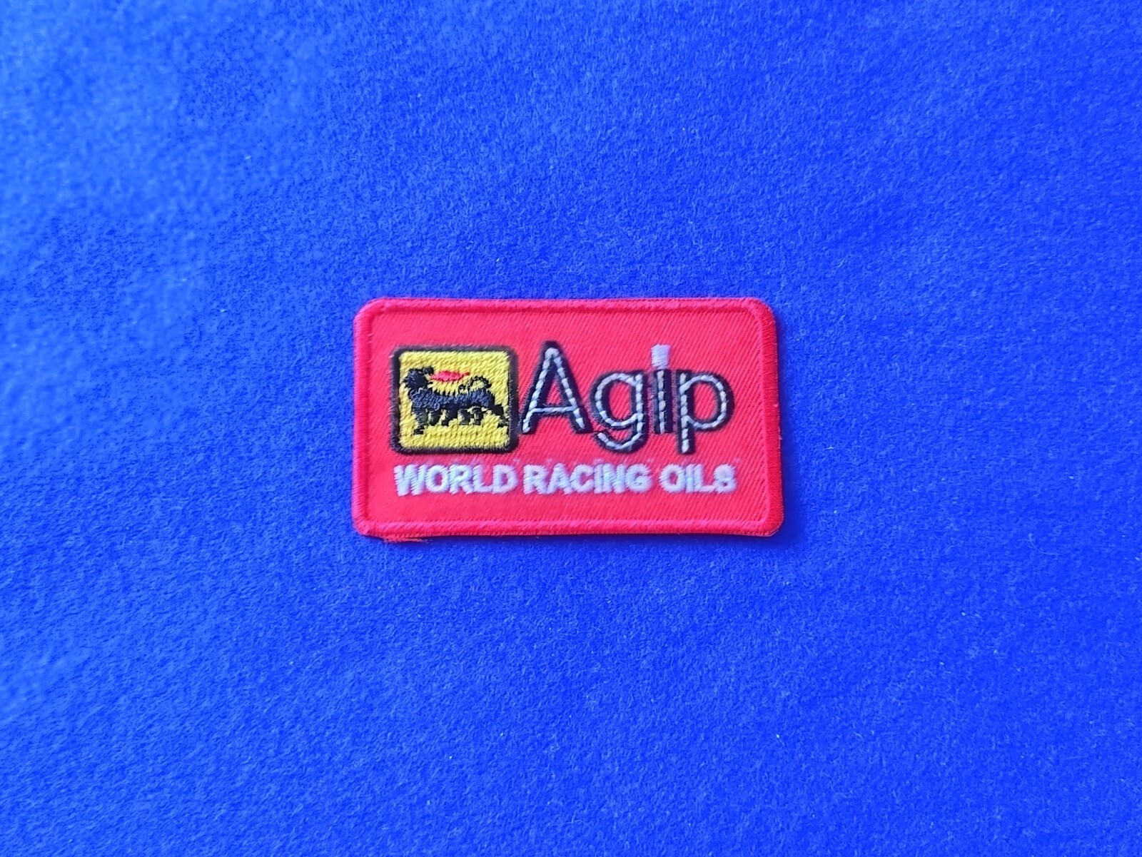 A Pair Of Motorsport Racing Patches Sew / Iron On Badges Agip (c ...