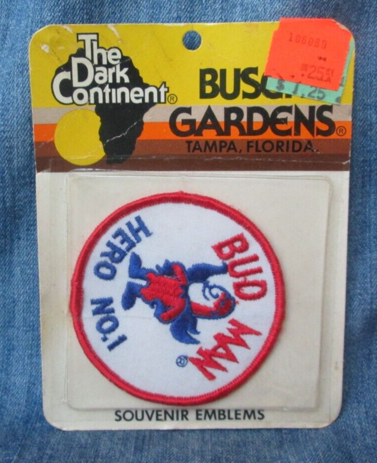 BUDWEISER BUD MAN HERO NO. 1 PATCH Busch Gardens Tampa Florida New In ...