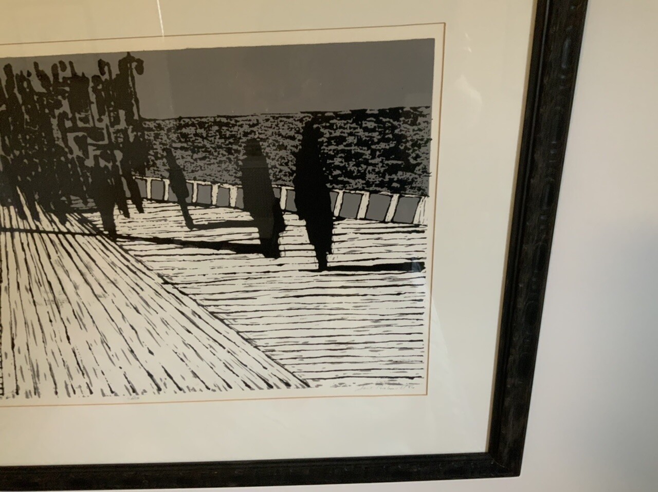 Jack Perlmutter Lithograph; MCM, Abstract Modernist “Boardwalk” ed. 50 ...